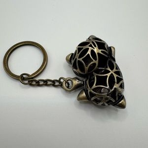 Accessories | Brass Lucky Cat Manekineko Fortune Cat Keychain | Poshmark